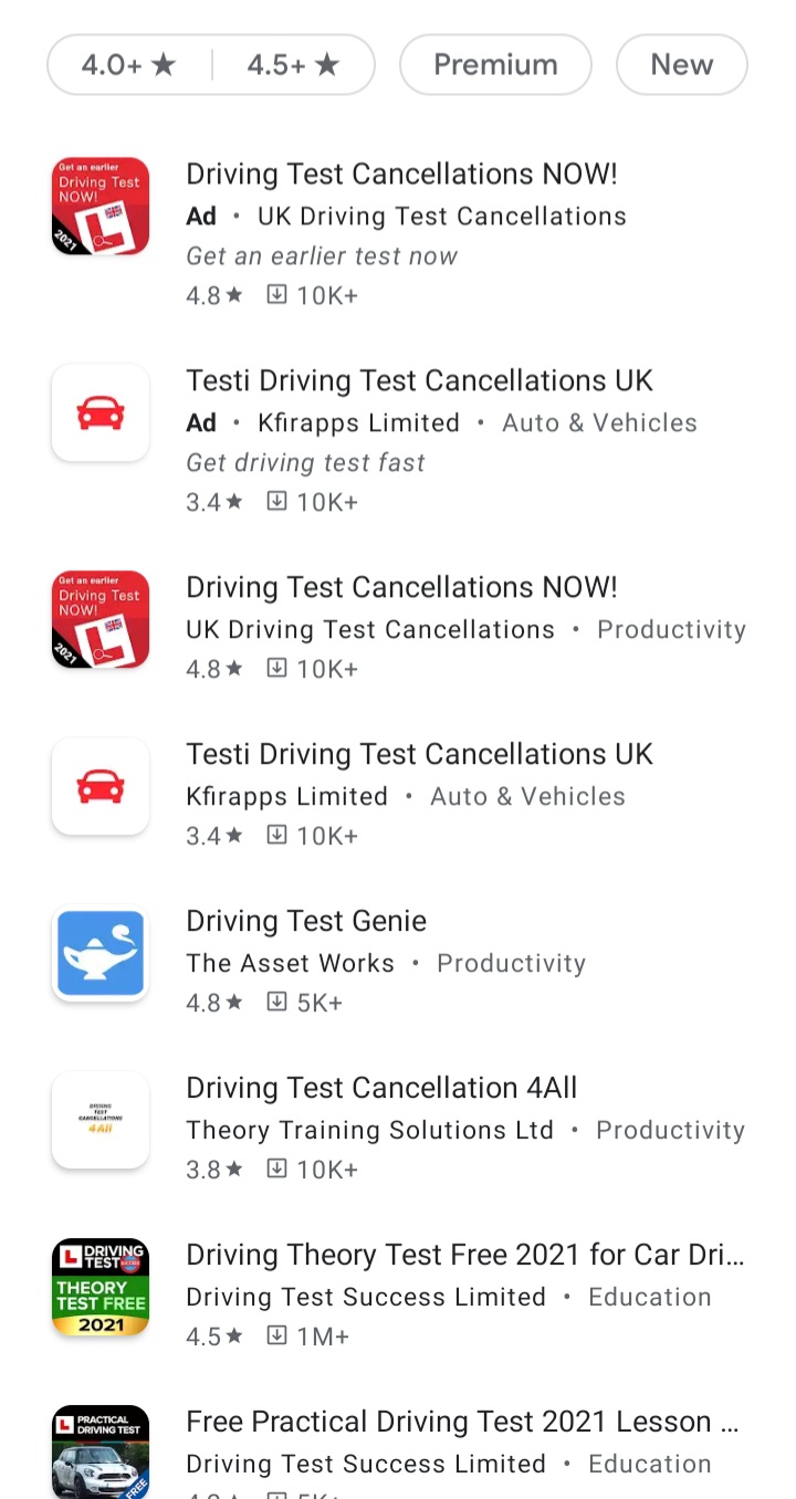Driving Test Cancellations - FM Driving School